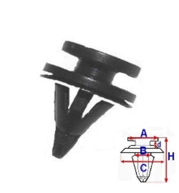 Clips agrafa Dacia Logan Renault Clio Megane Laguna Trafic, 7703077354 ...
